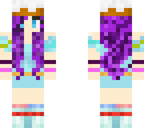 mix of the krew colures in rainbows body | Minecraft Skin