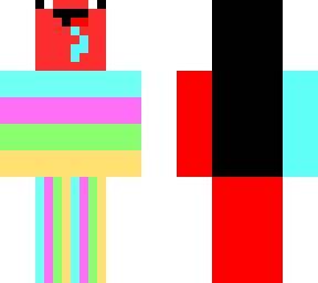 Rainbow Noob | Minecraft Skin