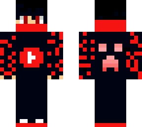 Youtuber Red Black | Minecraft Skins