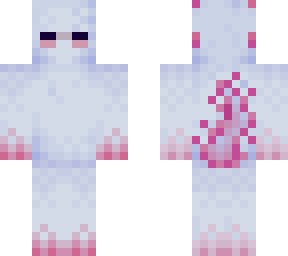 White Axolotl | Minecraft Skin