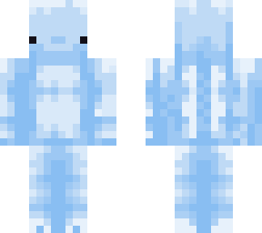 cyan axolotl | Minecraft Skin