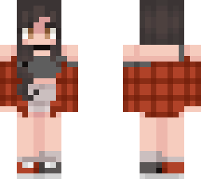 MaryMaybe - Red Plaid | Minecraft Skin