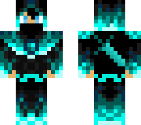 Nostalgic Cyan Ninja | Minecraft Skin