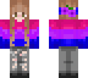 bi Pride Girl | Minecraft Skin