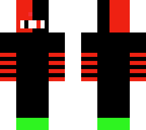 Black Red Tushig | Minecraft Skin