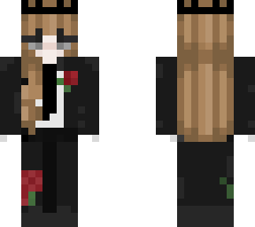 Black Rose Suit Female | Minecraft Skin