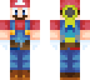 Mario with flud | Minecraft Skin