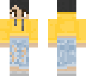 yellow aesthetic | Minecraft Skin