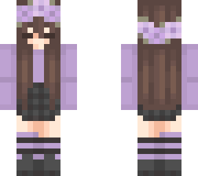 Flower Crown [Purple] | Minecraft Skin