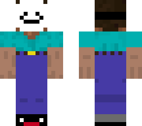 noob with mask and slippers | Minecraft Skin