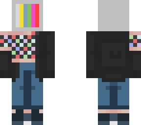 Tv head girl | Minecraft Skin