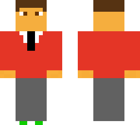 business man (red clothes) | Minecraft Skin