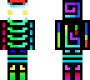 Colourful mess | Minecraft Skin