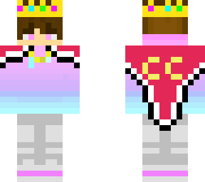 Cotton candy king robe fix | Minecraft Skin