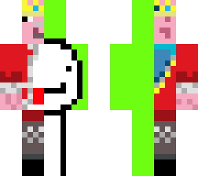 Dream and Technoblade | Minecraft Skin