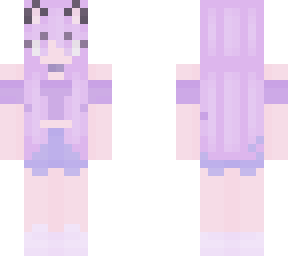 Purple cat girl | Minecraft Skin