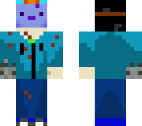 Blue axolotl mask | Minecraft Skin