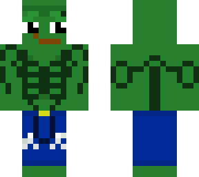 Buff Pepe the frog | Minecraft Skin