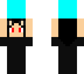 hey I'm carrying a cyan block | Minecraft Skin
