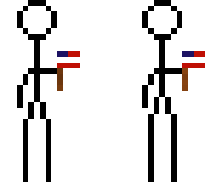 Stickman Holding American Flag Minecraft Skins