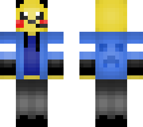 Pikachu Traje Gamer | Minecraft Skin