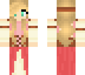 Pink blonde Alchemist girl | Minecraft Skin