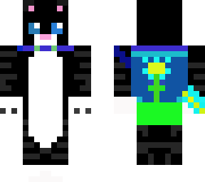 skin de gato con capa2 | Minecraft Skin