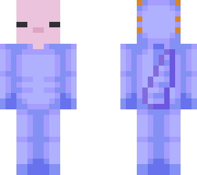 axolotl wearing axolotl onesie | Minecraft Skin