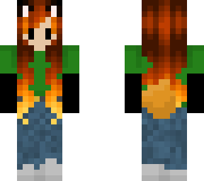 Furry Fox Girl Minecraft Skins