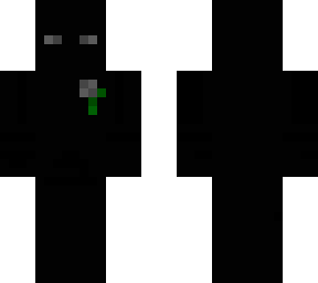 Gray eyes entity with gray flower | Minecraft Skin