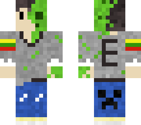 Half Slime Half human v3 | Minecraft Skin