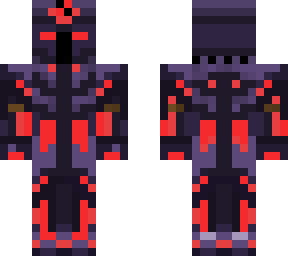 Red Blackstone Armour Obsidian Minecraft Skins