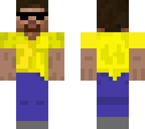 Cool Yellow Steve | Minecraft Skin