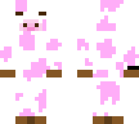 Correct Derp Strawberry Cow | Minecraft Skin