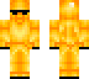 golden steve with sunglasses lol | Minecraft Skin