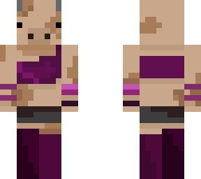 emo scene cow | Minecraft Skin