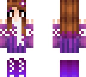 Magenta Girl For The Winter | Minecraft Skin