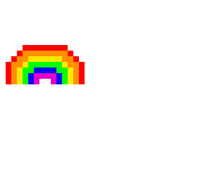 Rainbow pixel art | Minecraft Skin