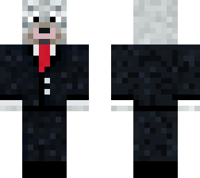 Wolf/dog in suit | Minecraft Skin