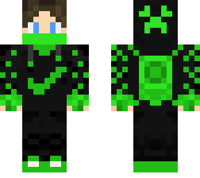 Neon Green Gamer | Minecraft Skin