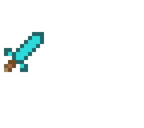 Pixel art diamond dagger | Minecraft Skin