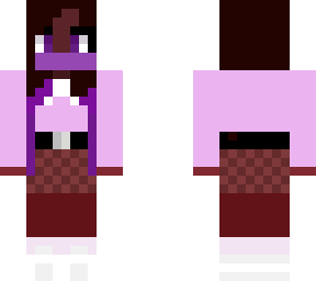 Purple Black Girl Minecraft Skin