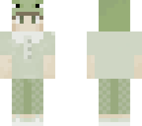 Boy with frog hat | Minecraft Skin