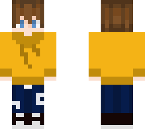 Tubbo in a yellow jacket | Minecraft Skin