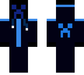 Blue Creeper Gamer | Minecraft Skin
