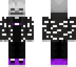 Drip Purple Skeleton | Minecraft Skin