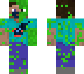half zombie half steve | Minecraft Skins