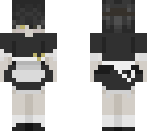 just a boy in a maid dress | Minecraft Skin