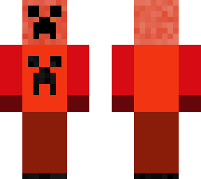 red creeper gamer | Minecraft Skin