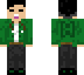 Boy with green jacket | Minecraft Skin